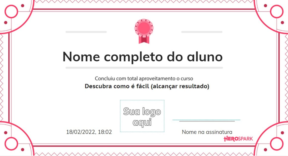 Como criar certificado online grátis + modelos prontos | HeroSpark Blog
