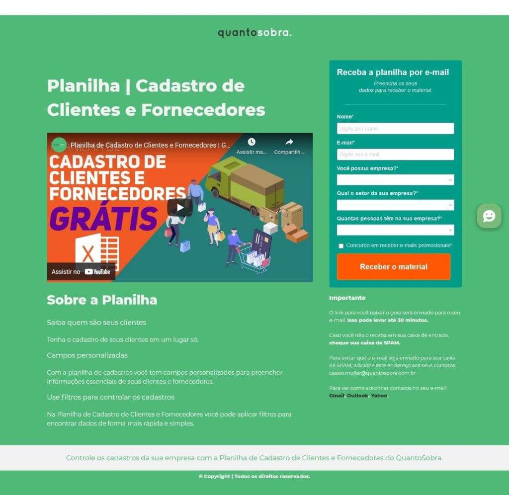 7 modelos de página de captura de leads para fazer grátis | HeroSpark Blog